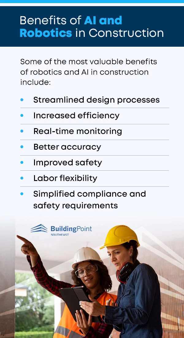 Benefits of AI and Robotics in the Construction Industry