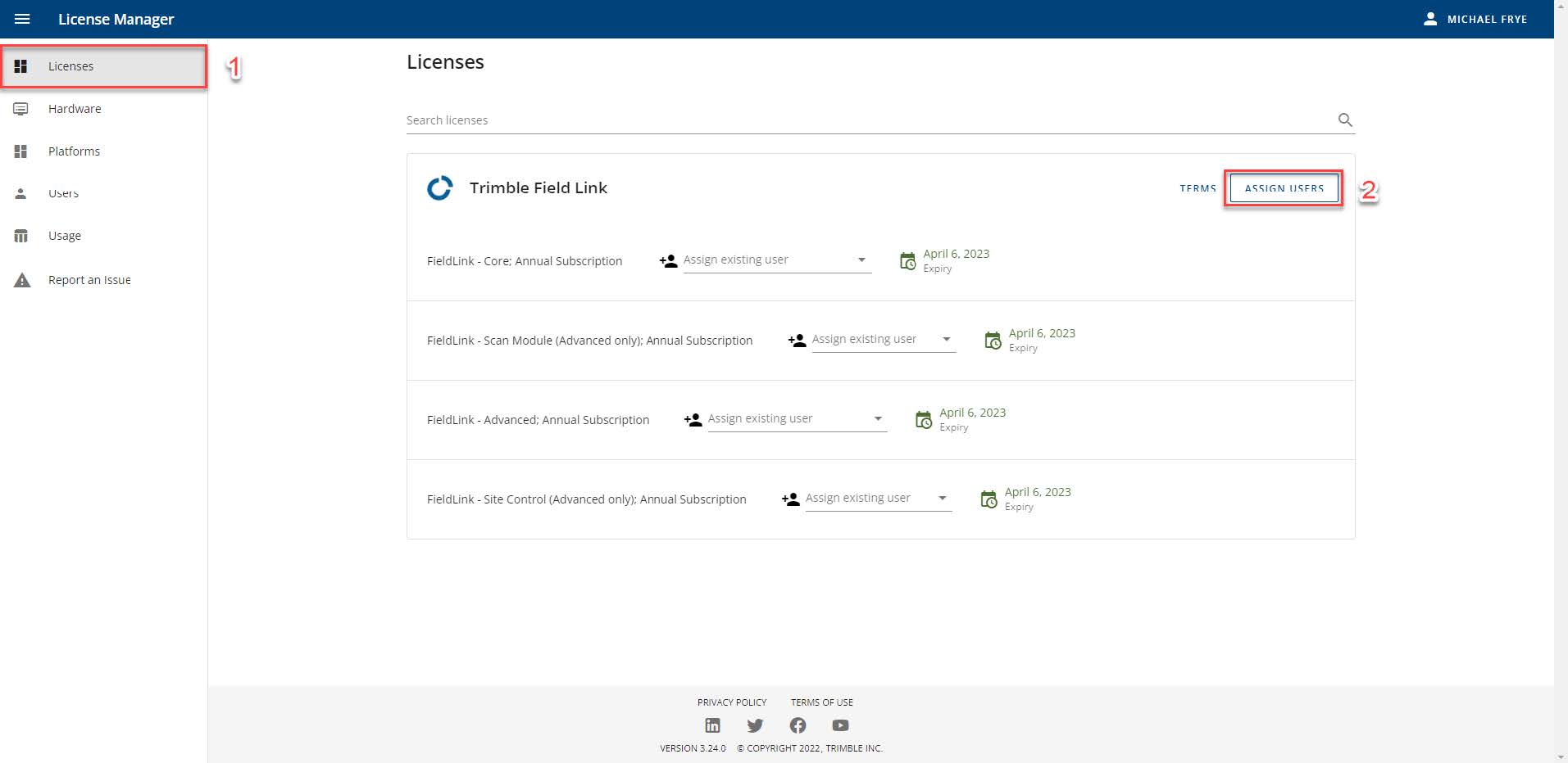 Trimble License Manager Quick Start Guide | BPSE